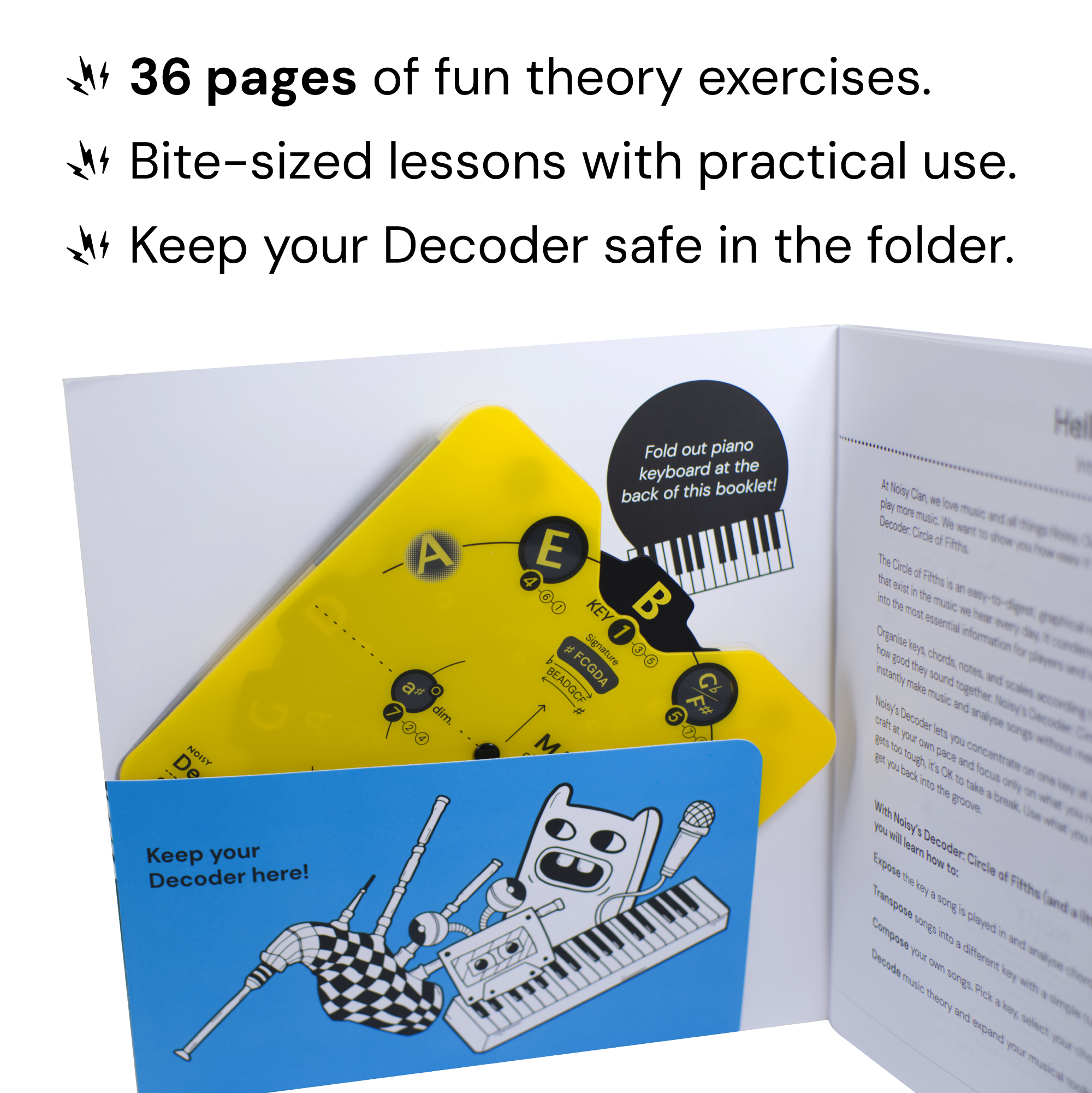 Noisy Decoder: Circle of Fifths with Stand + Music Theory Book – Noisy Clan