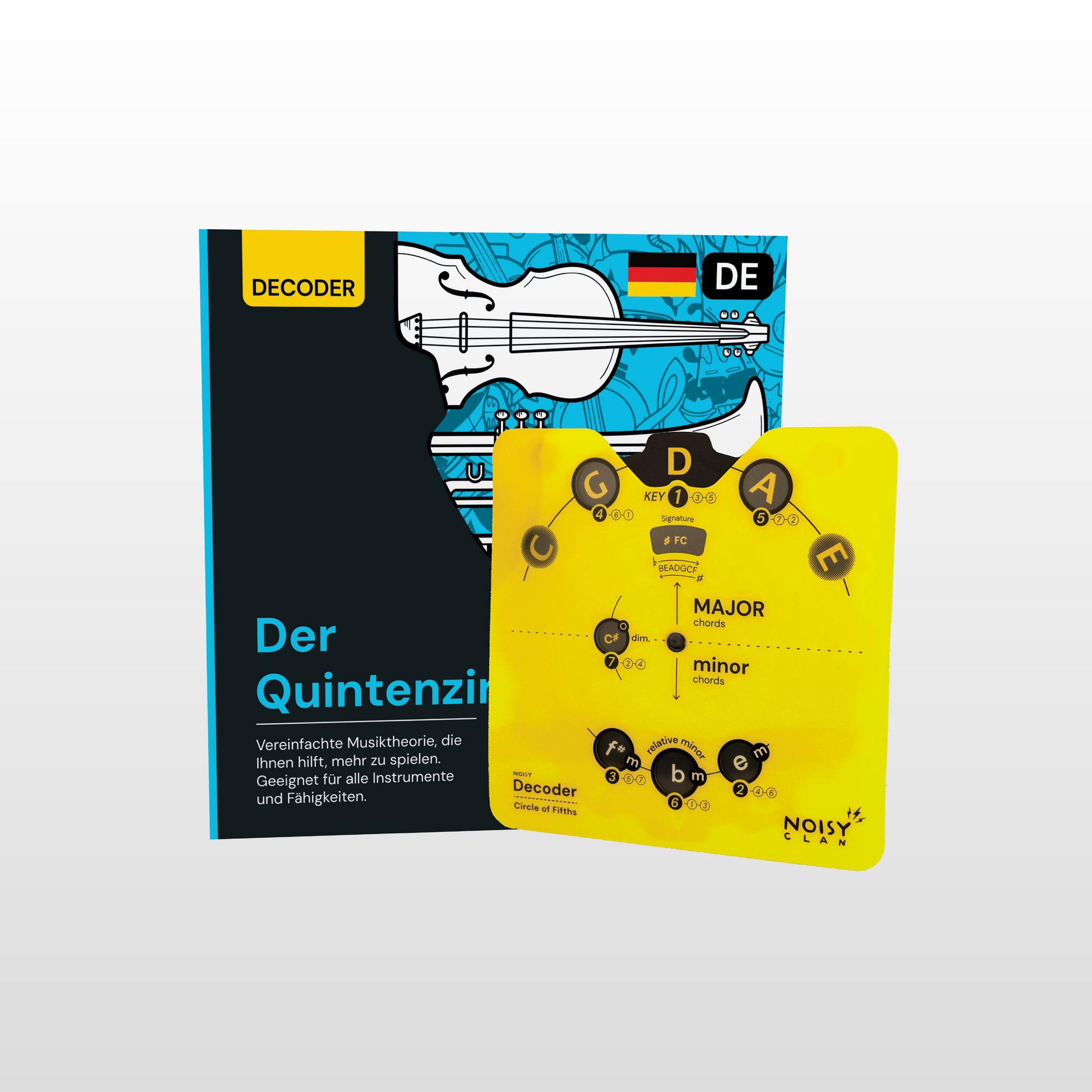 Noisy Decoder: Circle of Fifths with Stand + Music Theory Book – Noisy Clan